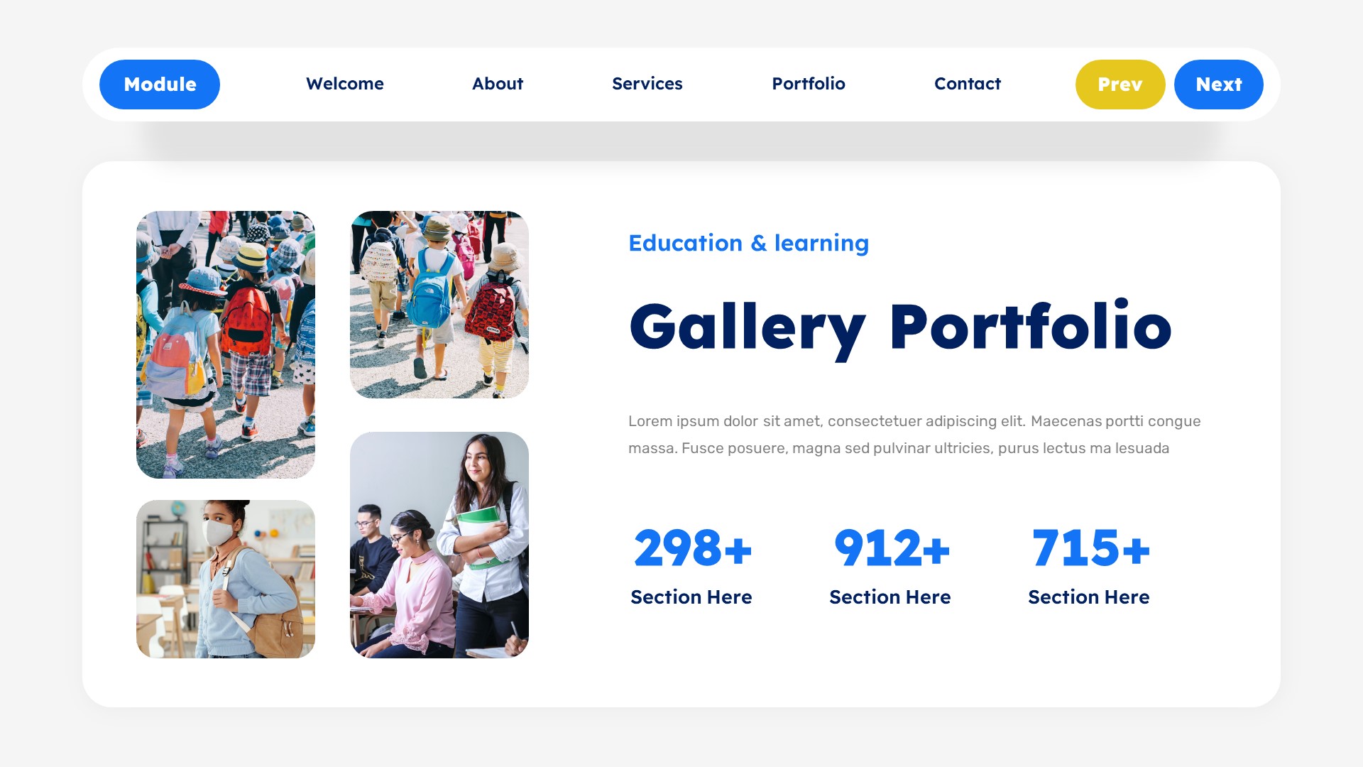 Module - Education & Learning Keynote Template, Presentation Templates