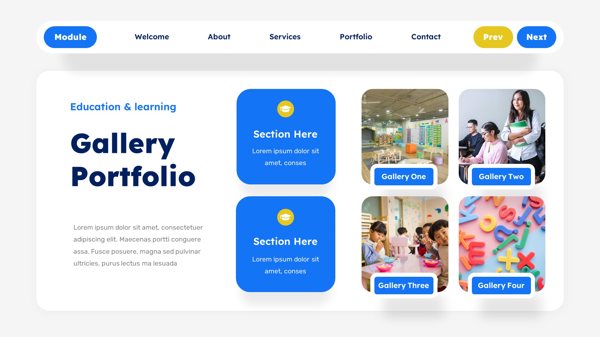 Module - Education & Learning Keynote Template, Presentation Templates