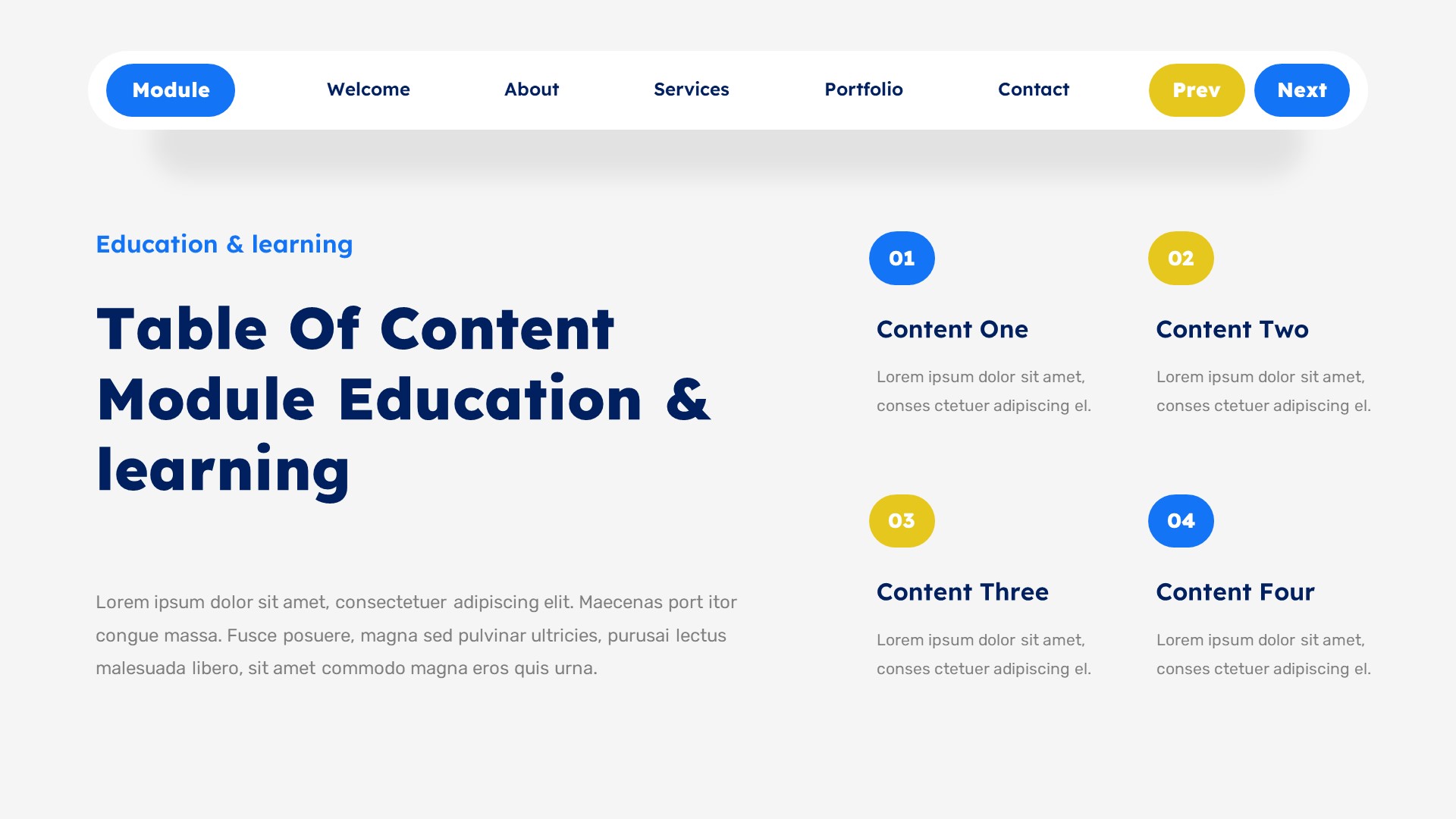 Module - Education & Learning Keynote Template, Presentation Templates