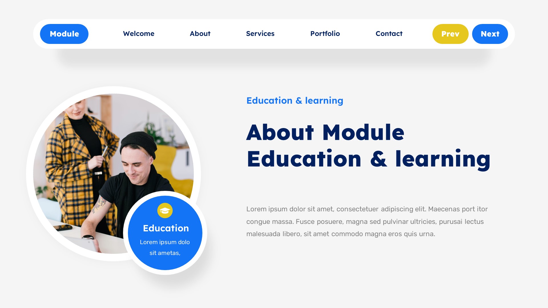 Module - Education & Learning Keynote Template, Presentation Templates