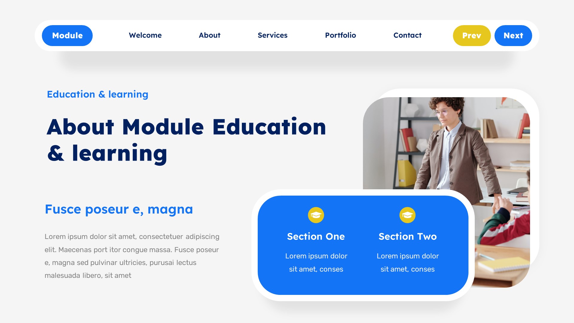 Module - Education & Learning Keynote Template, Presentation Templates