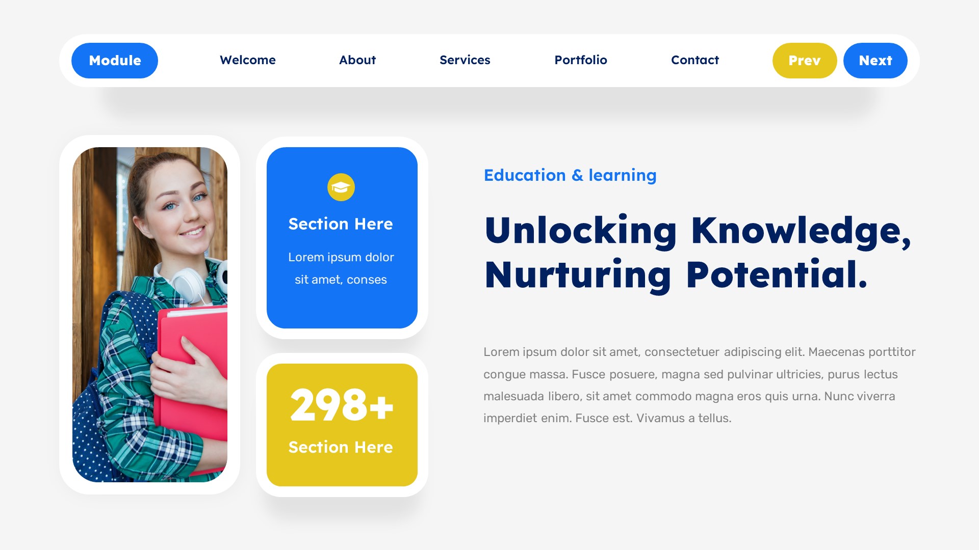 Module - Education & Learning Keynote Template, Presentation Templates