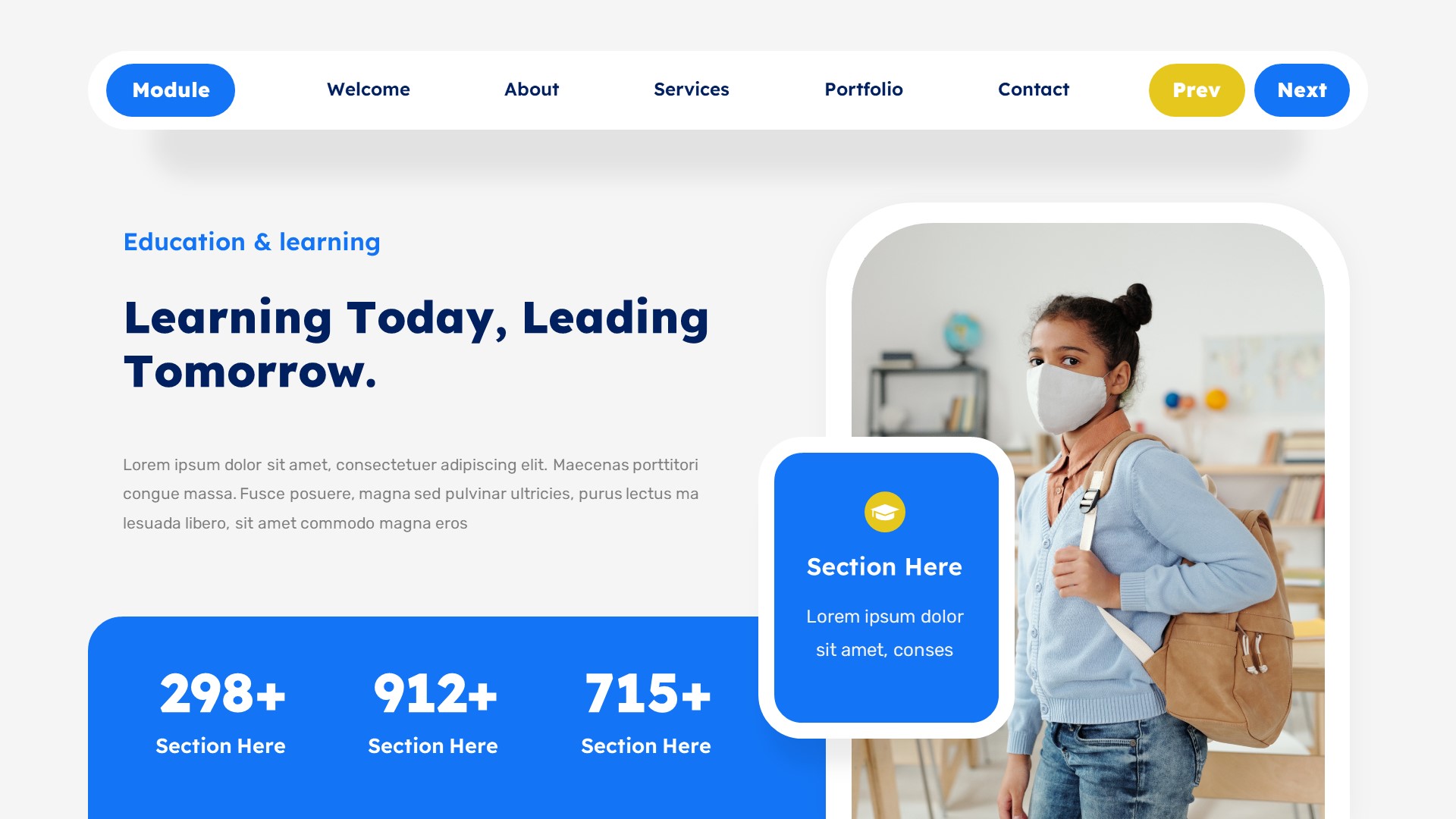 Module - Education & Learning Keynote Template, Presentation Templates