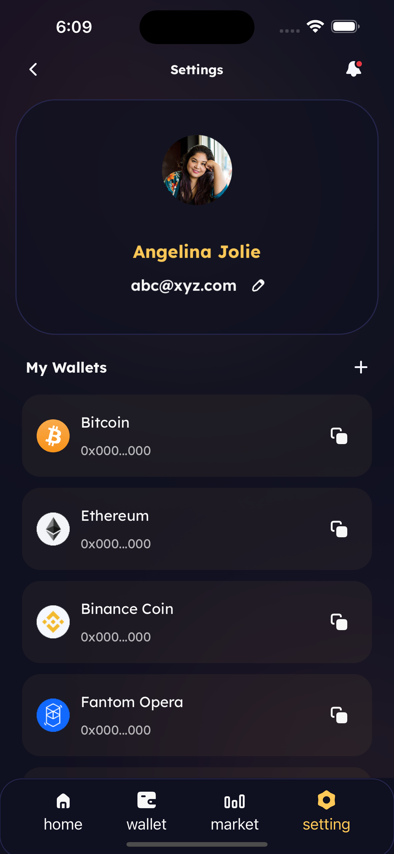 Crypto iOS App Template by virtual-gravity | CodeCanyon