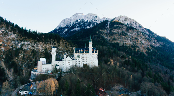 Aged castle on mountain ridge Stock Photo by GaudiLab | PhotoDune