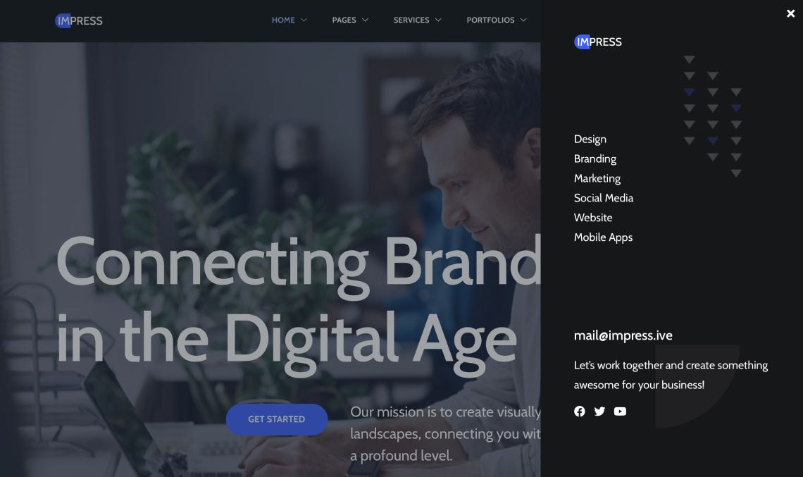 Impress - Digital Marketing Agency & Portfolios Elementor Template Kit ...