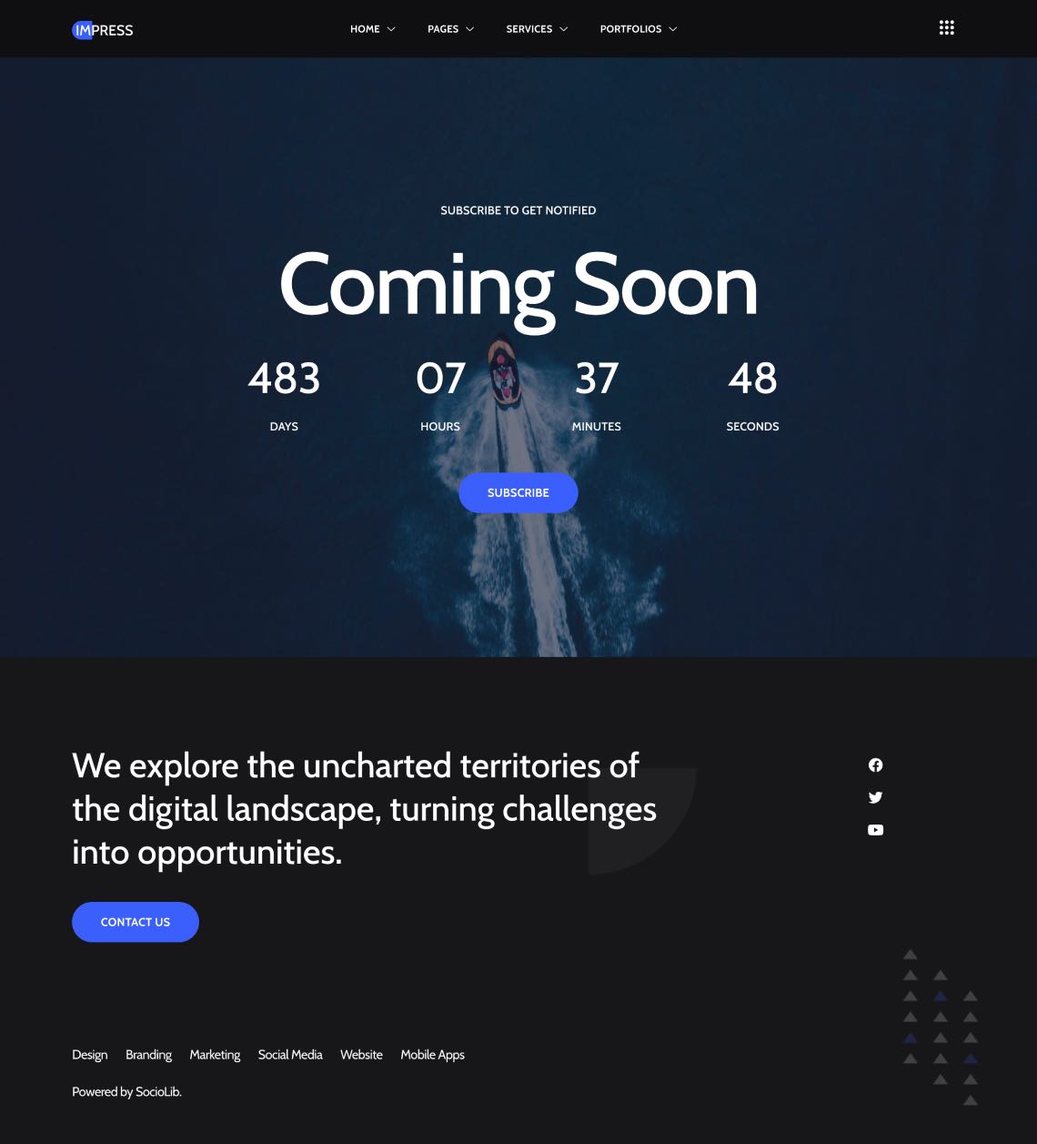 Impress - Digital Marketing Agency & Portfolios Elementor Template Kit ...