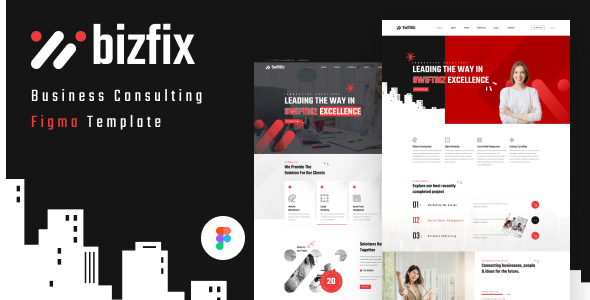 Bizfix- Business Consulting Figma Template by cmshaper | ThemeForest