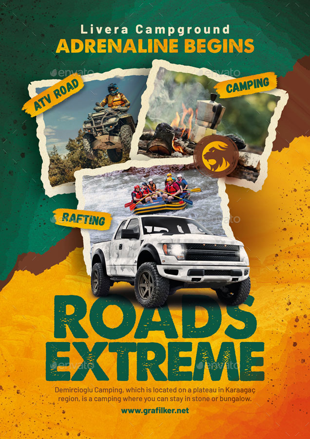 Camping Adventure Bundle Templates, Print Templates | GraphicRiver