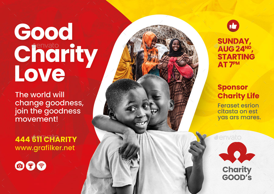 Charity Flyer Bundle Templates, Print Templates | GraphicRiver