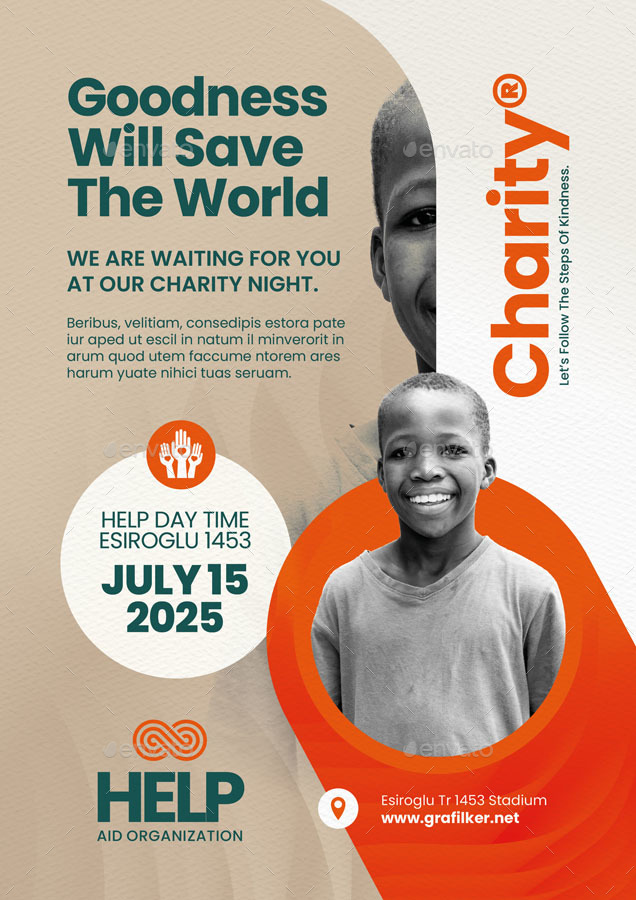 Charity Flyer Bundle Templates, Print Templates | GraphicRiver