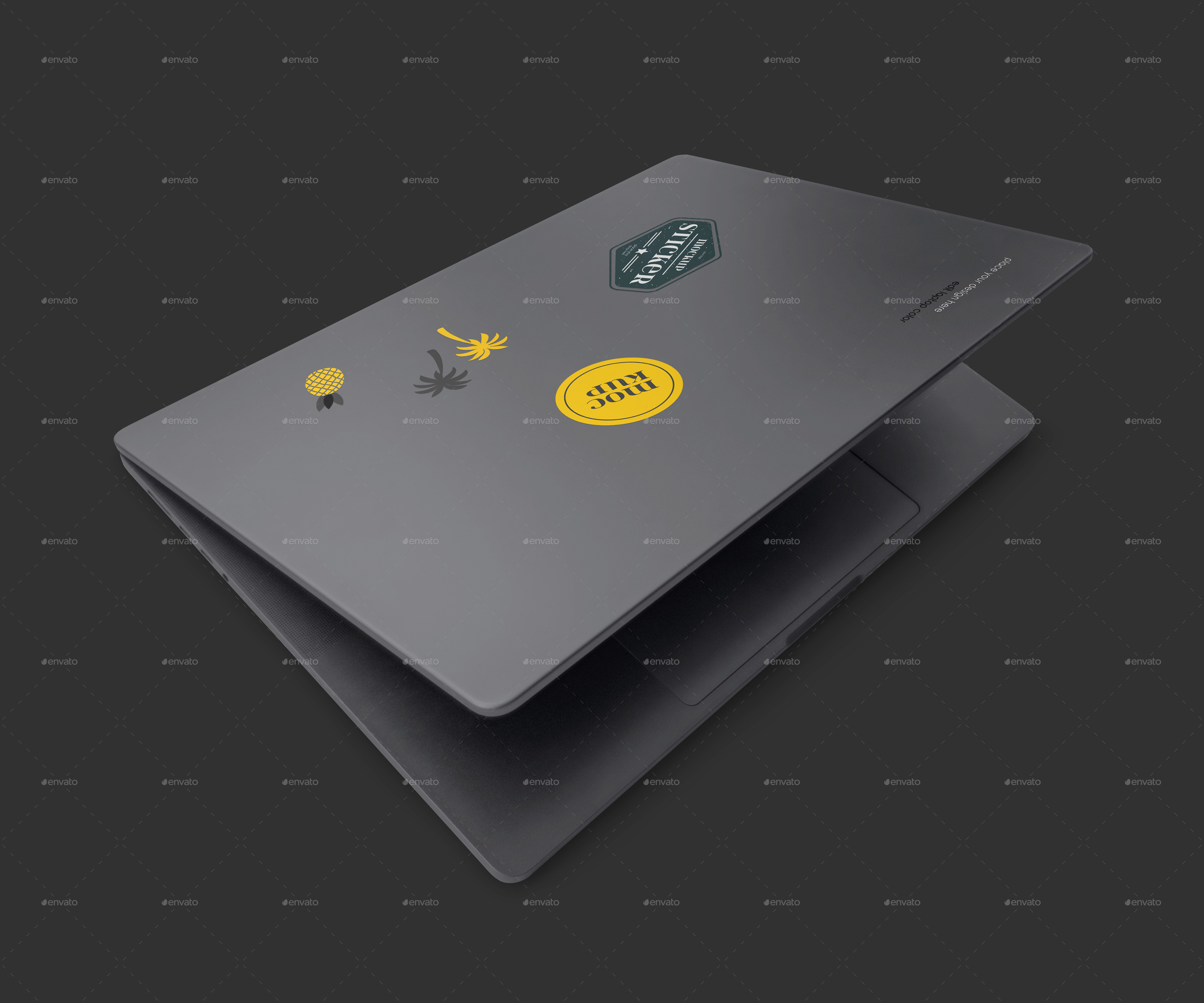 MacBook Pro Sticker Mockup Set, Graphics | GraphicRiver