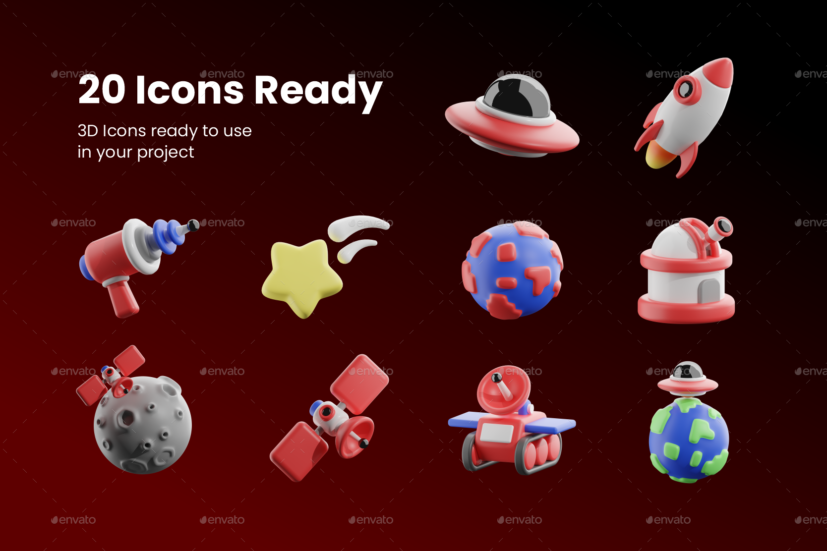 Space 3D Icon, Graphics | GraphicRiver