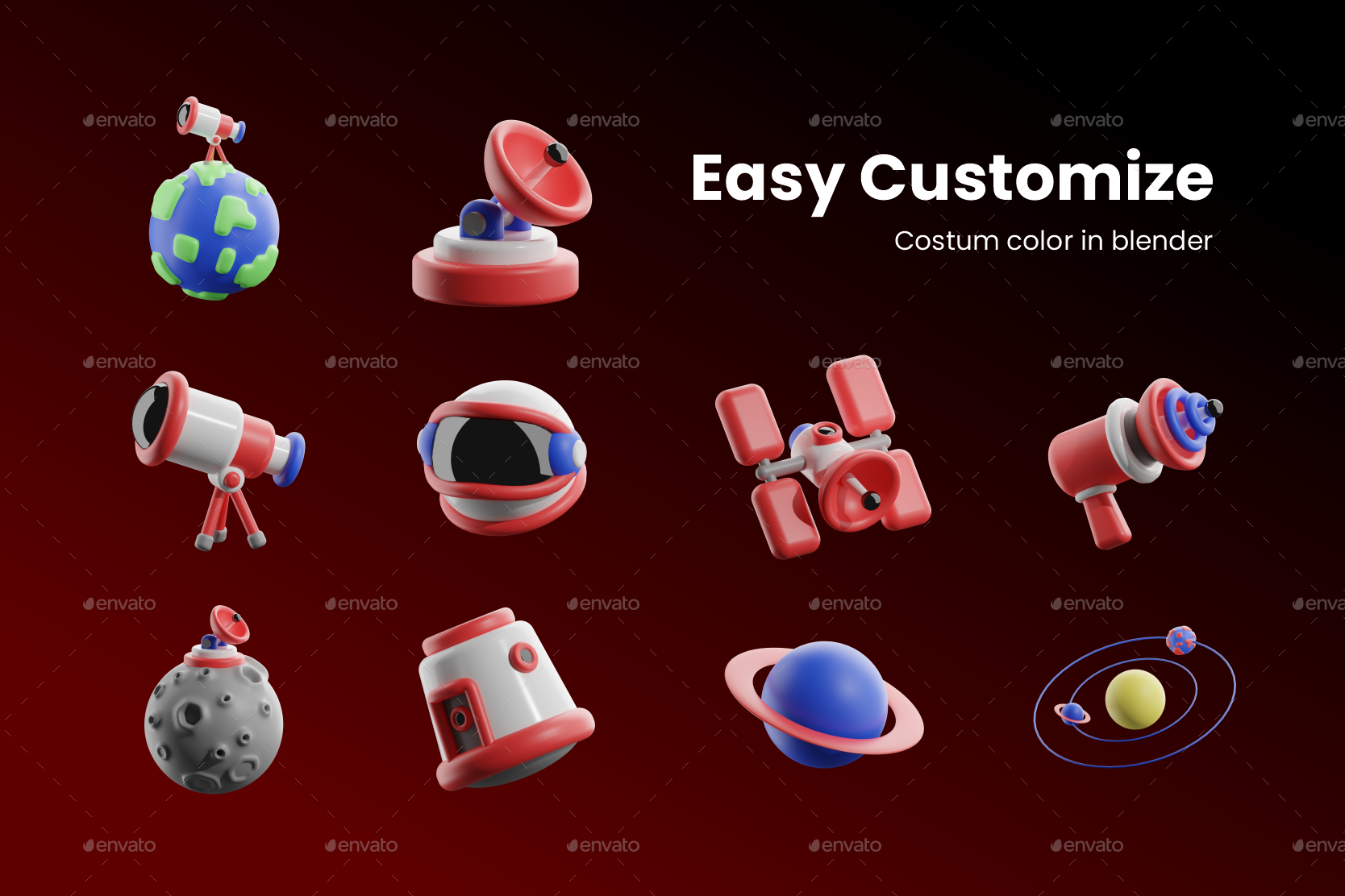 Space 3D Icon, Graphics | GraphicRiver