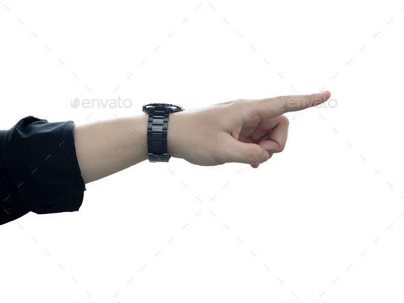 cheerful pointing finger direction arrow body part human person people ...