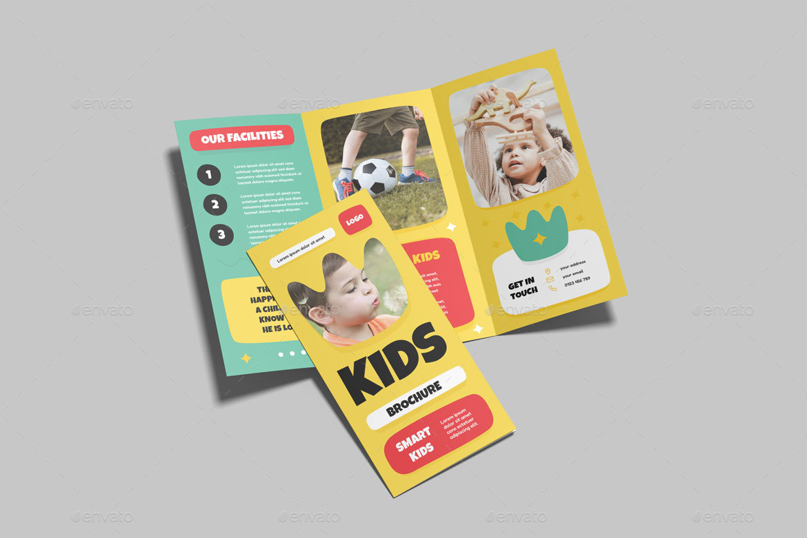 Kids Trifold Brochure, Print Templates | GraphicRiver