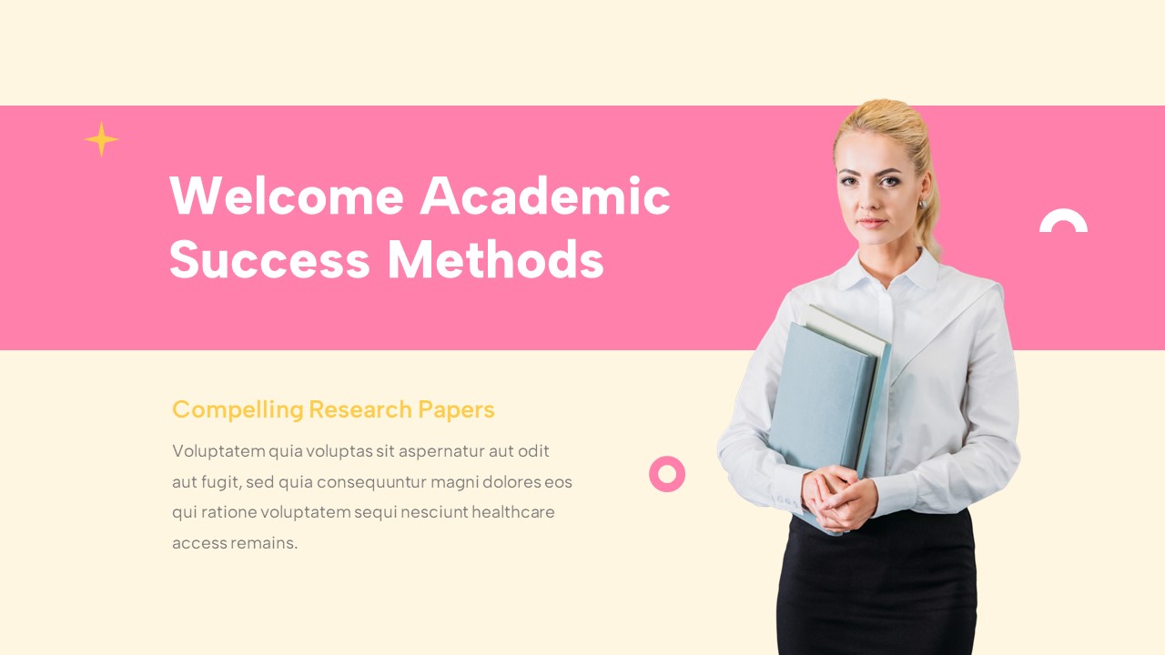 Academic Thesis & Education Google Slides Template, Presentation Templates