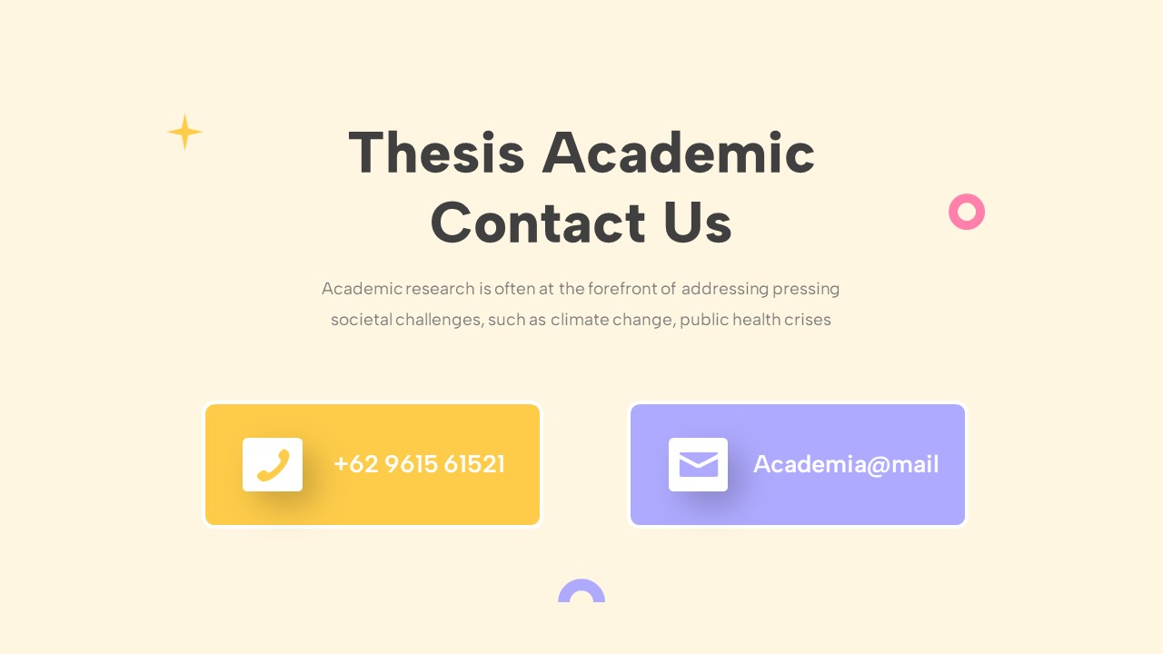 Academic Thesis & Education Google Slides Template, Presentation Templates