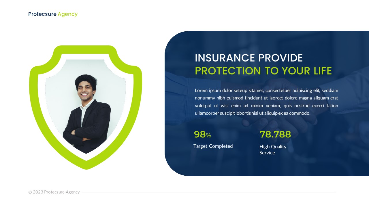 Protecsure - Insurance Google Slides Template, Presentation Templates