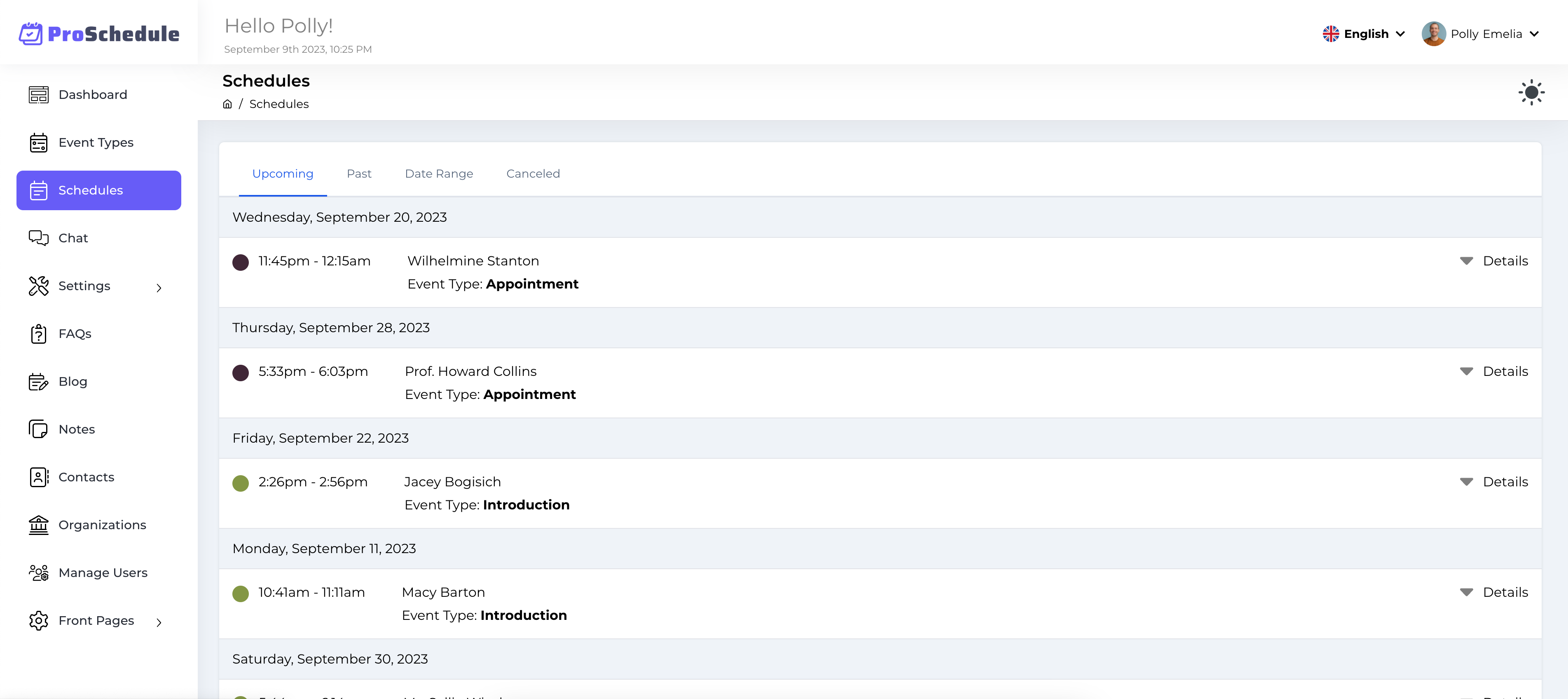 ProSchedule - Online Appointment System by W3BD | CodeCanyon