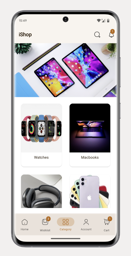iShop - Functional Multi purpose e-commerce Flutter app by isaiascuvula