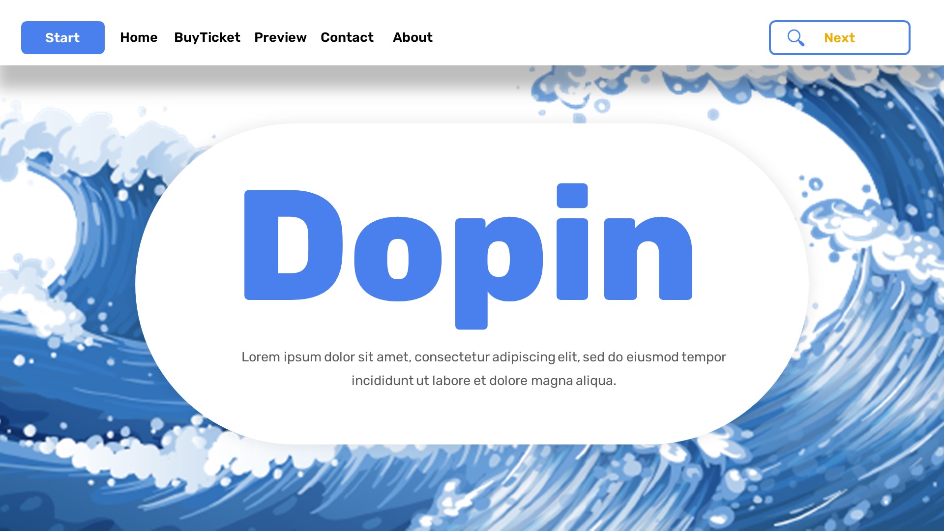 Dopin - Dolphin Animal Show Google Slides Template, Presentation Templates
