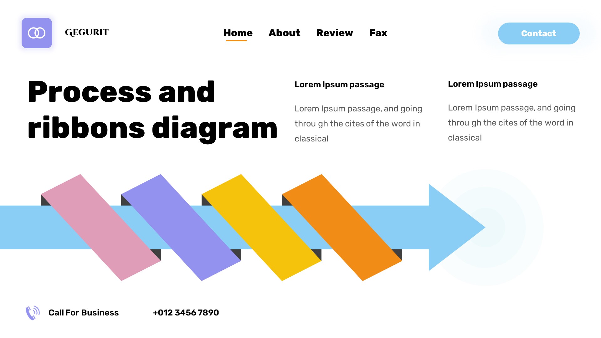 Gegurit - Scooter Motorcycle Powerpoint Template, Presentation Templates