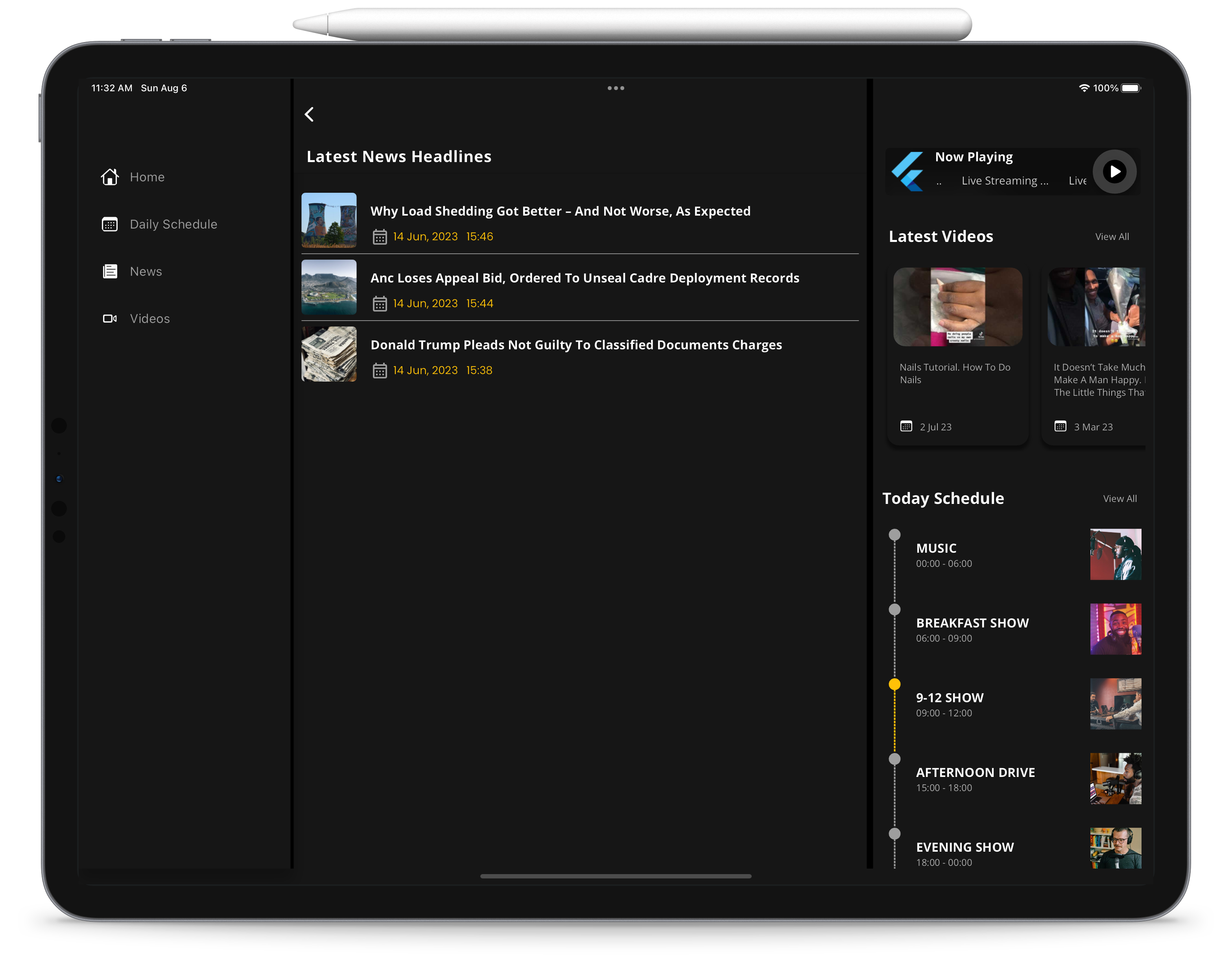 Flutter Radio App with Admob by mokhutsoane | CodeCanyon