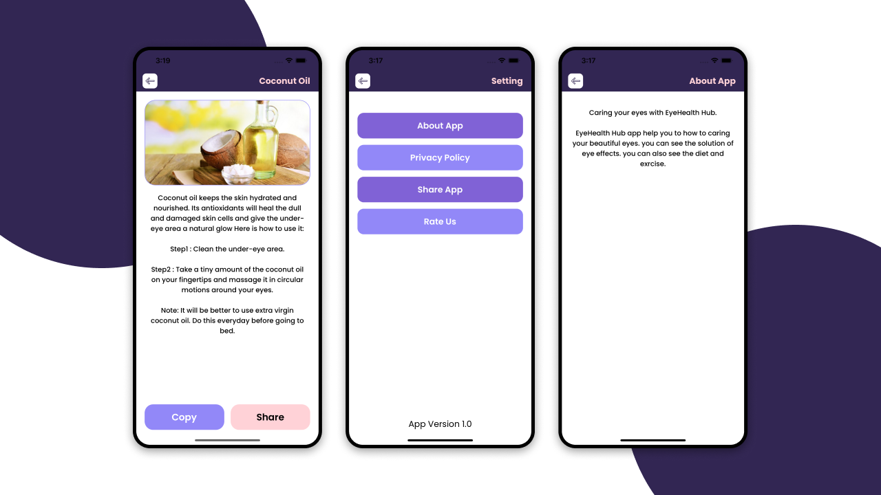 EyeHealth Hub - Eye Care - iOS App by sahilmoradiya | CodeCanyon