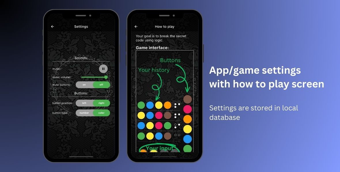 Flutter game app - mastermind by RabbytCoding | CodeCanyon