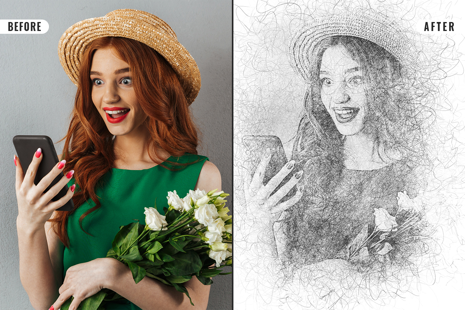 Scribble Art Effect, Add-ons | GraphicRiver