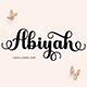 Abiyah Script, Fonts | GraphicRiver