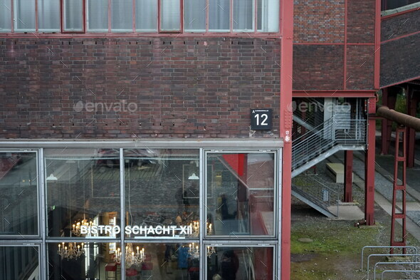 Coal mining industrial complex with brick walls Stock Photo by wirestock