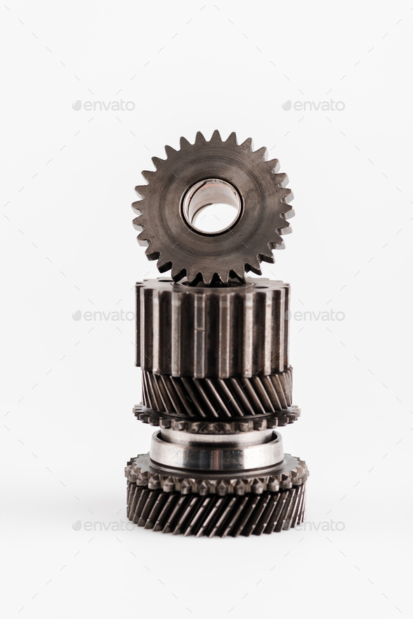 metal mechanism isolated on white background Stock Photo by ...