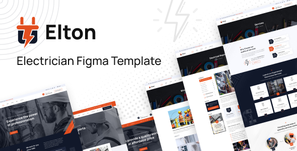 Elton - Electrician Figma Template by WowPixelTheme | ThemeForest