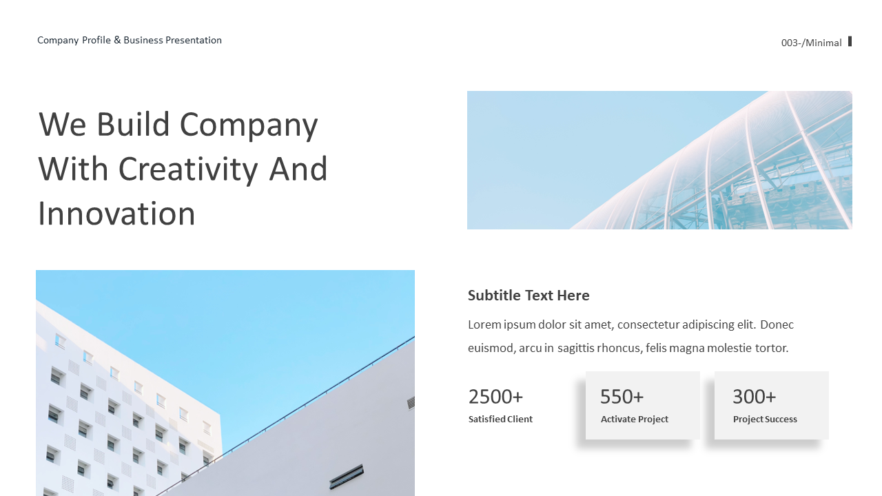 Minimal - Minimalist Business Presentation Template, Presentation Templates