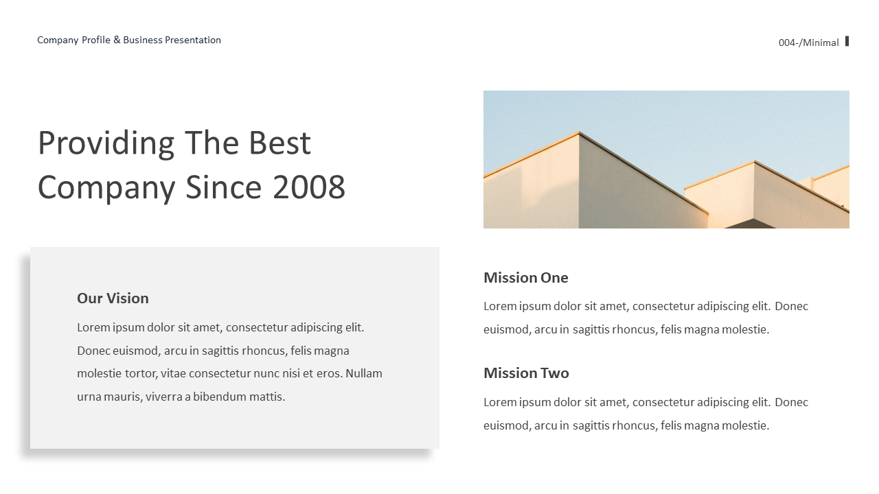 Minimal - Minimalist Business Presentation Template, Presentation Templates