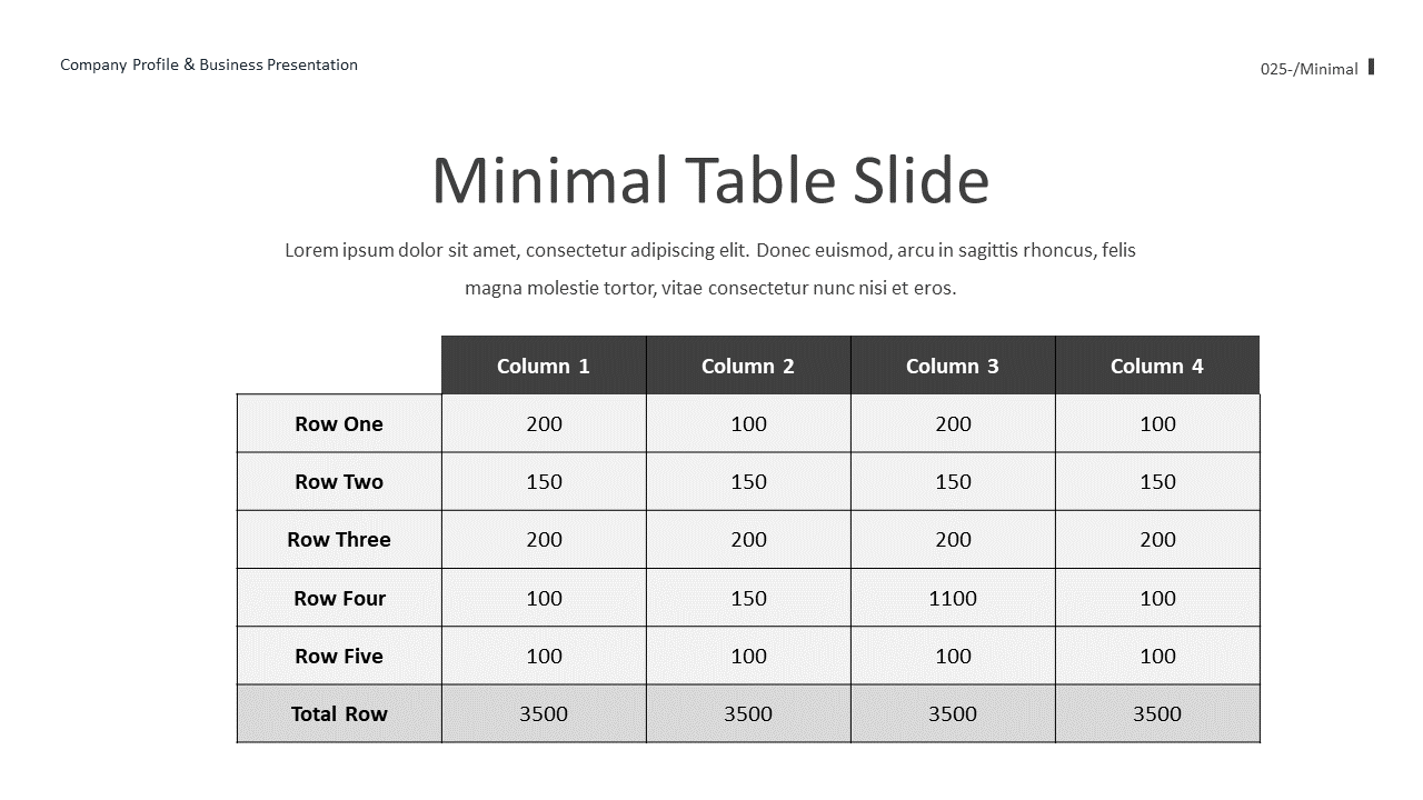 Minimal - Minimalist Business Presentation Template, Presentation Templates