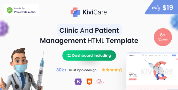 KiviCare - Clinic And Patient Management HTML Template by iqonicdesign