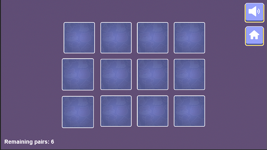 Zoo Memory Game by andercodes | CodeCanyon