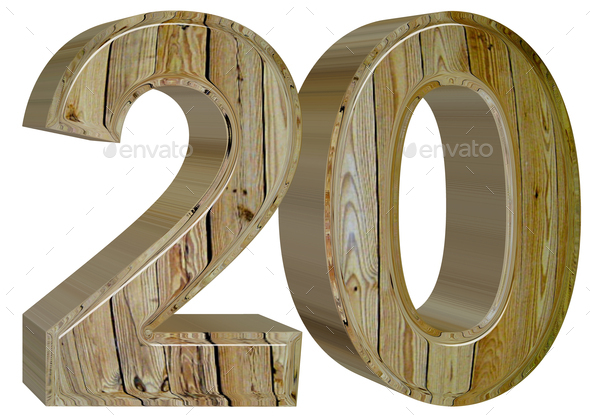 Numeral 20, twenty, isolated on white background Stock Photo by ...