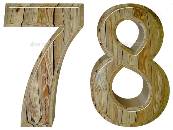 Numeral 78, seventy eight, isolated on white background Stock Photo by ...