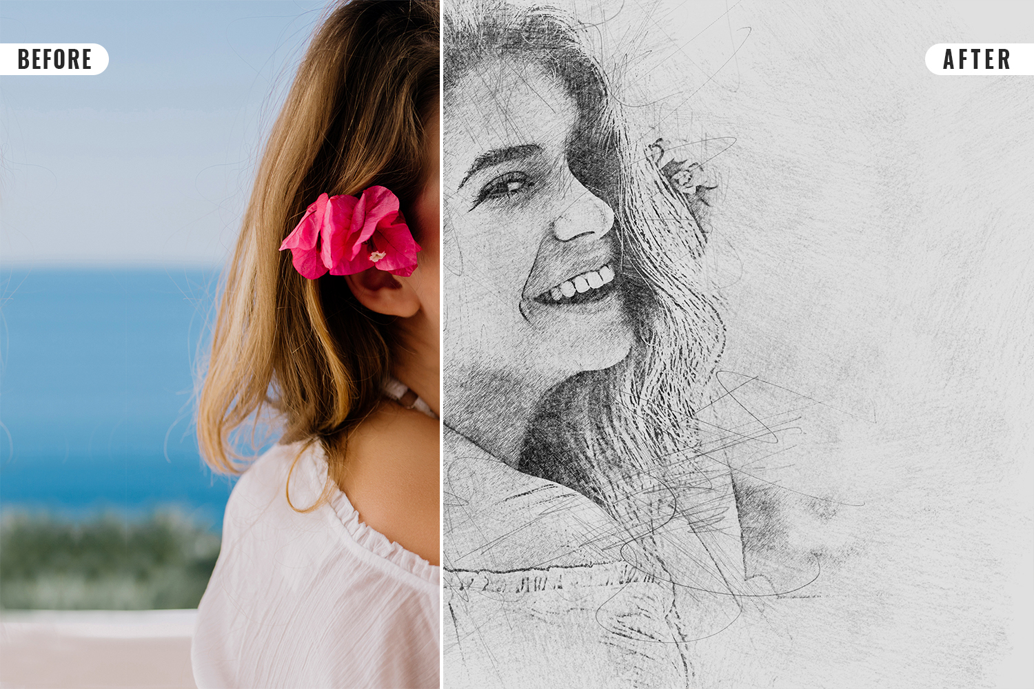 Sketching Photo Effect, Add-ons | GraphicRiver