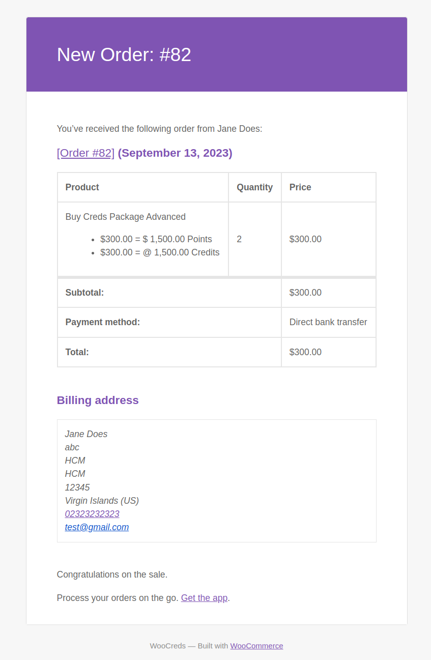 WooCreds Exchange - Selling Points Through WooCommerce Gateways by phpface