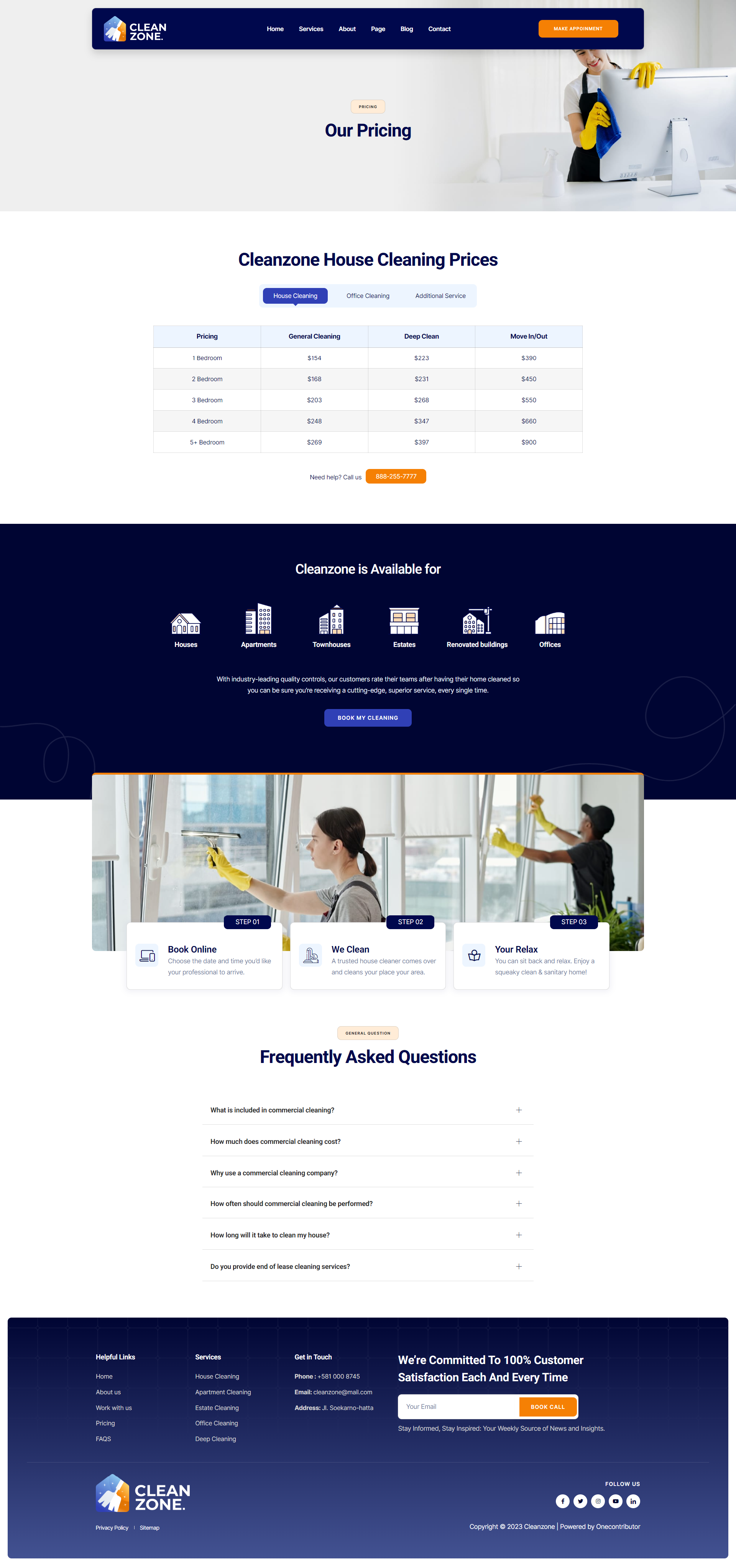 Cleanzone - Cleaning Services Elementor Template Kit by onecontributor