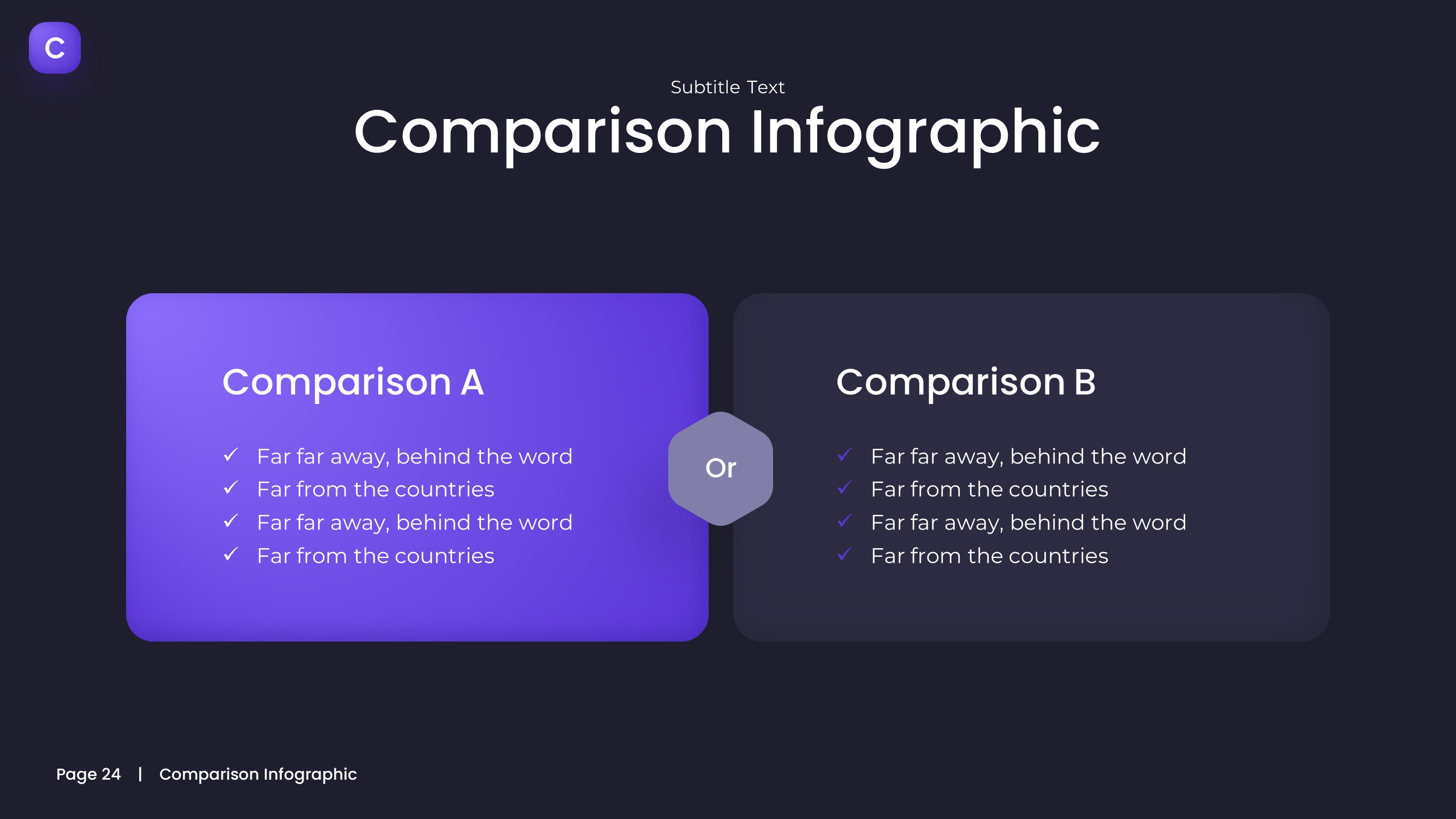 Comparison Infographic PowerPoint Template, Presentation Templates