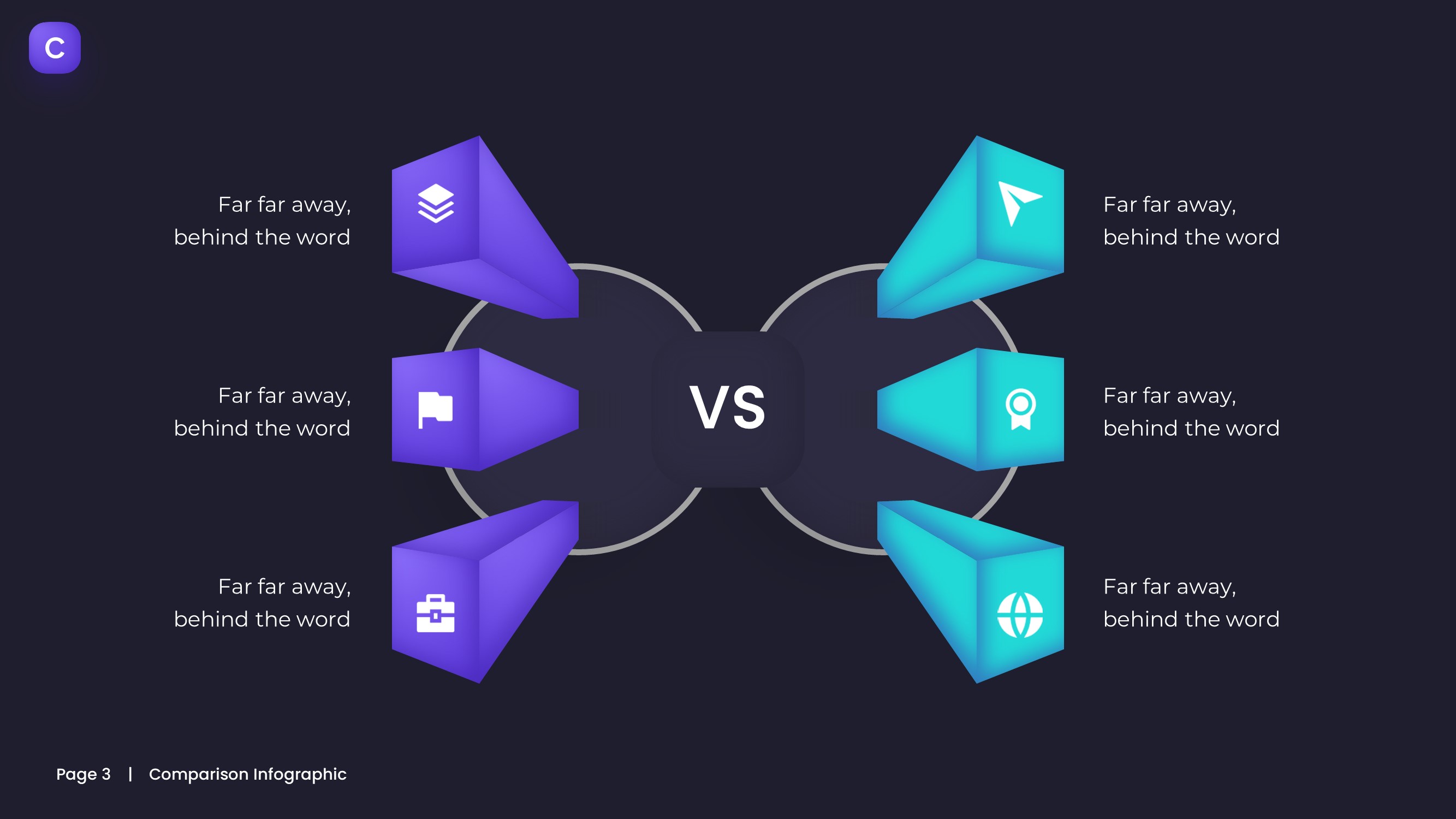 Comparison Infographic PowerPoint Template, Presentation Templates