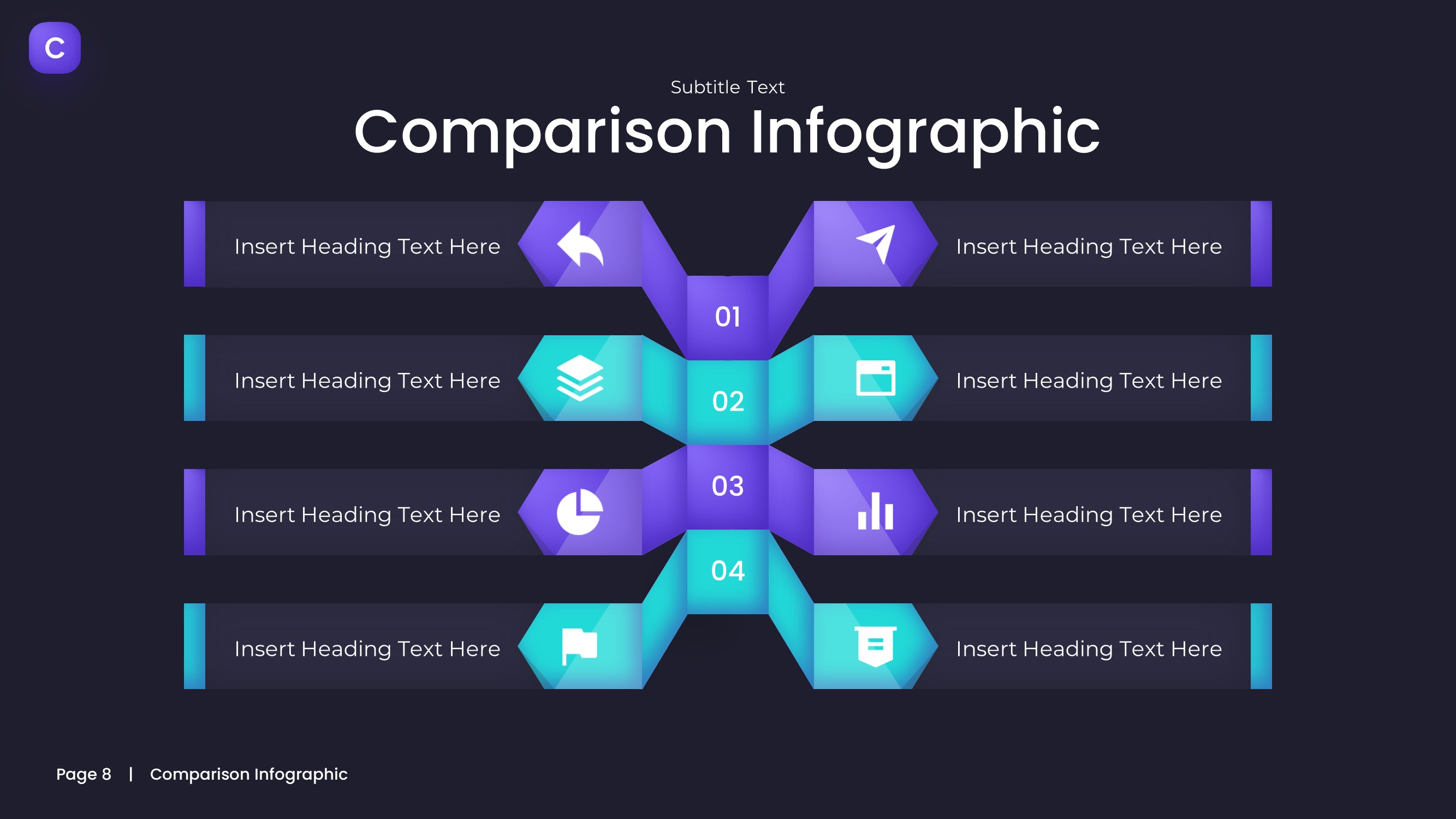 Comparison Infographic PowerPoint Template, Presentation Templates