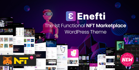 Enefti - NFT Marketplace Theme by modeltheme | ThemeForest