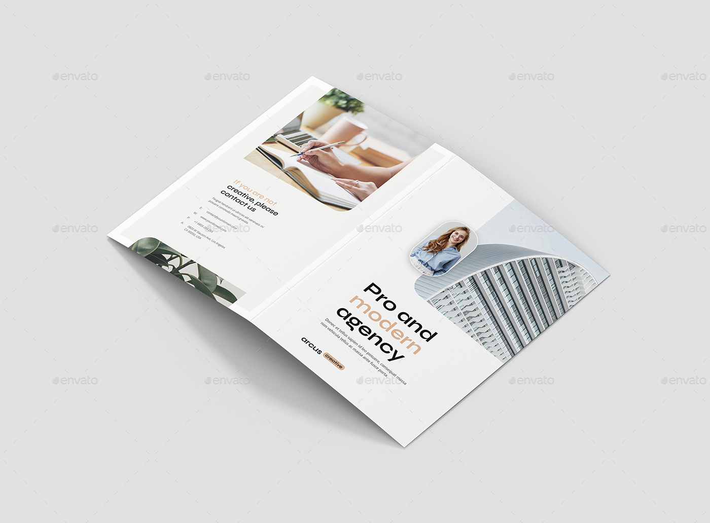 Arcus Creative Brochure Bi-Fold Template, Print Templates | GraphicRiver
